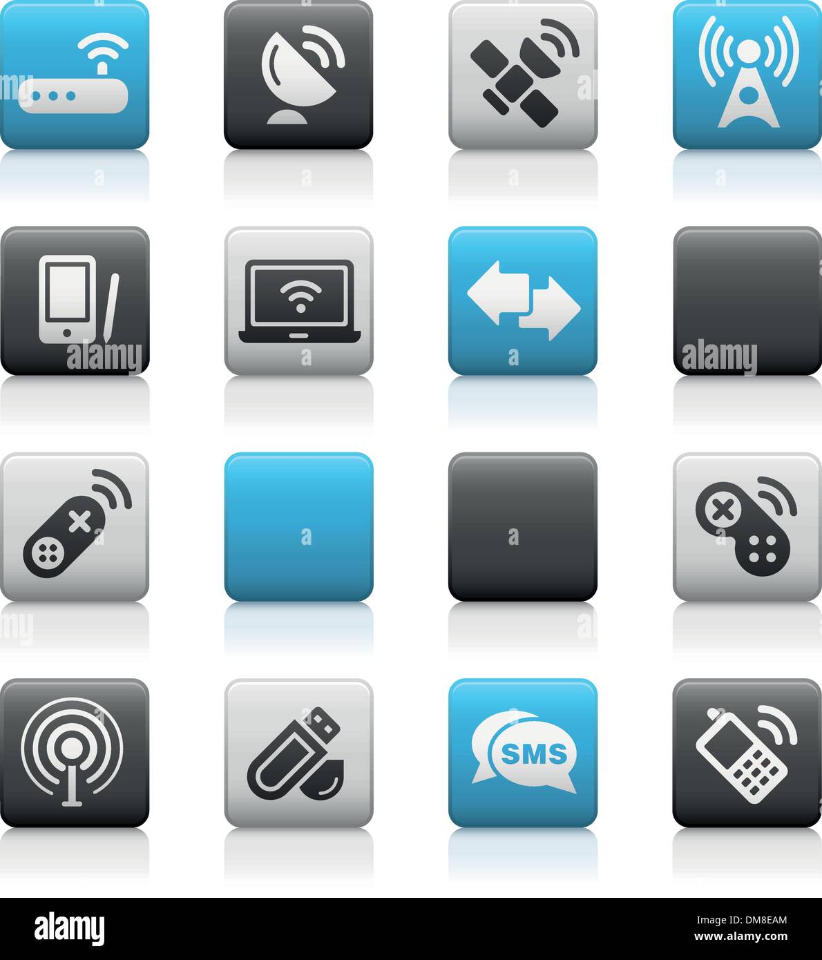 Wireless & Communications // Matte Icons Stock Vector Image & Art - Alamy