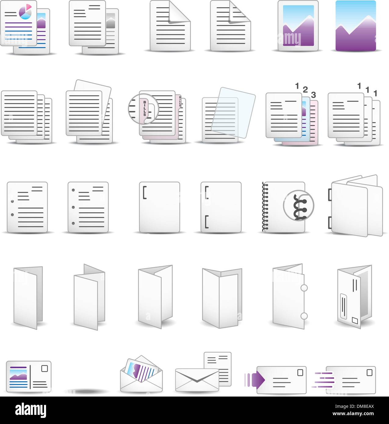 Double printed card Stock Vector Images - Alamy