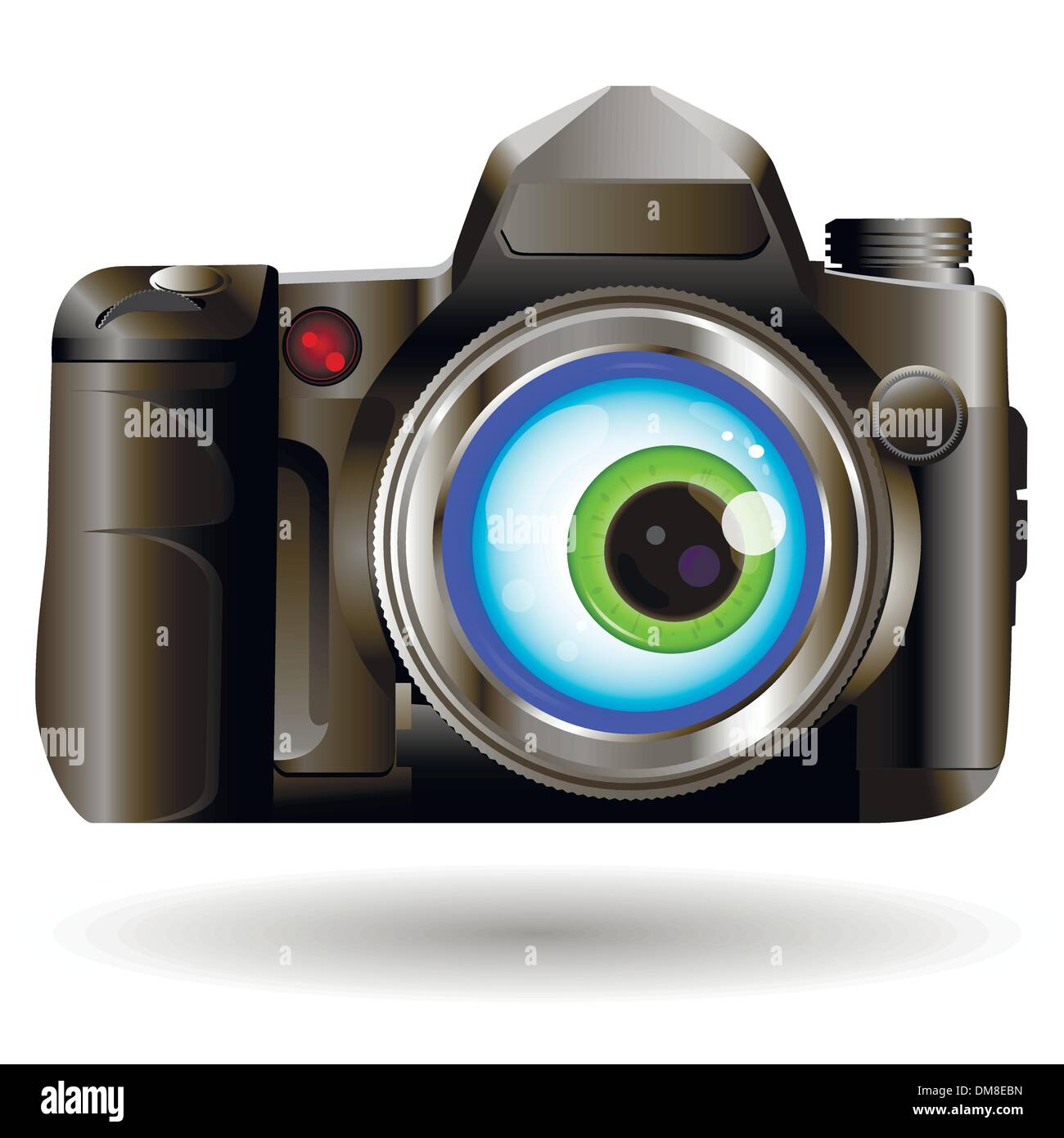 Eye in camera Stock Vector Images - Alamy