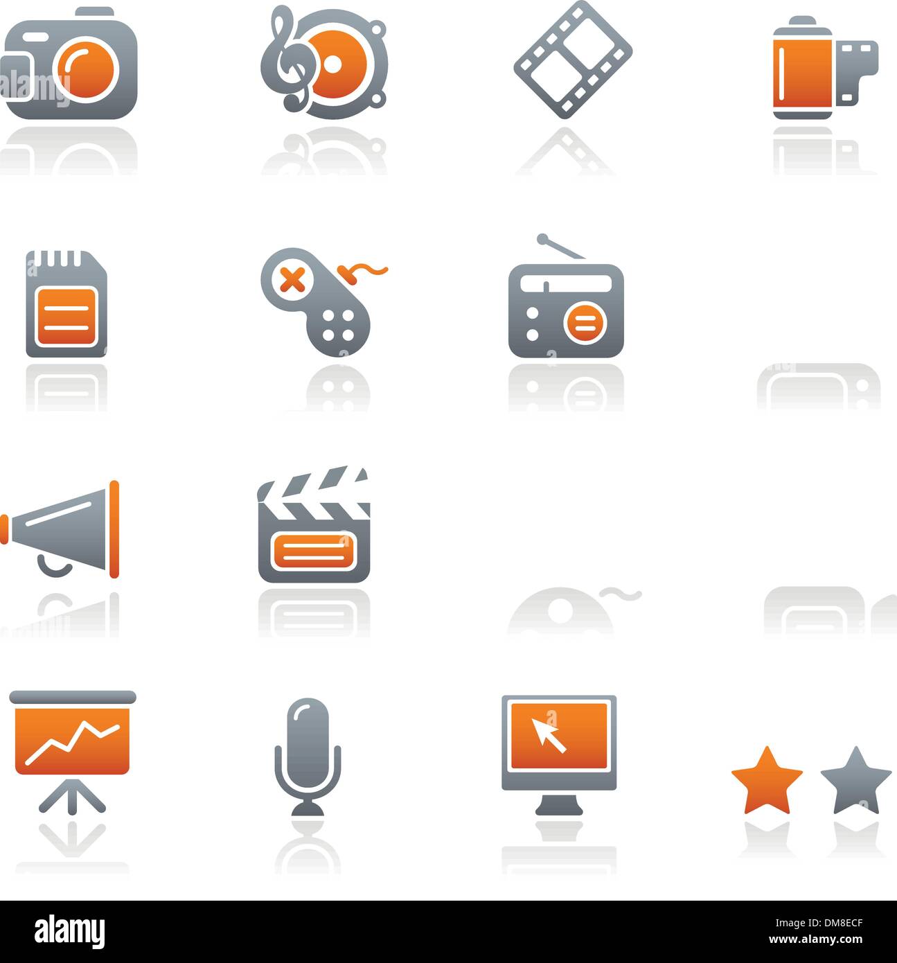 Multimedia // Graphite Icons Series Stock Vector Image & Art - Alamy