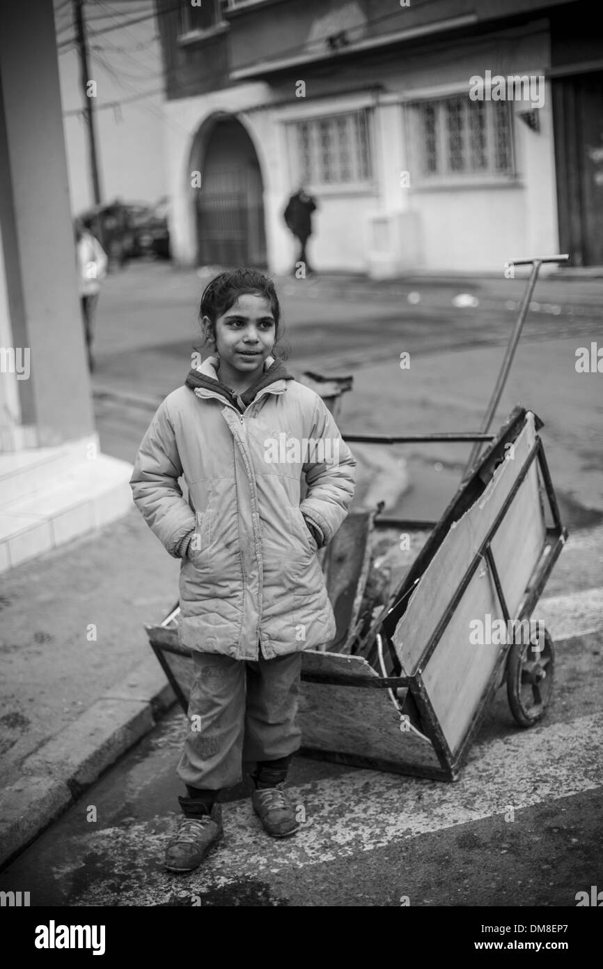 Bucharest, Romania. 22nd Nov, 2013. Adriana is a Roma child living on ...