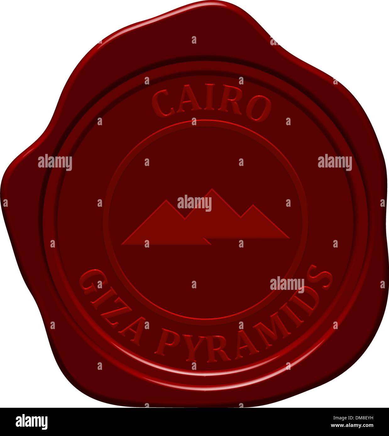 Pyramids stamp Stock Vector Images - Alamy