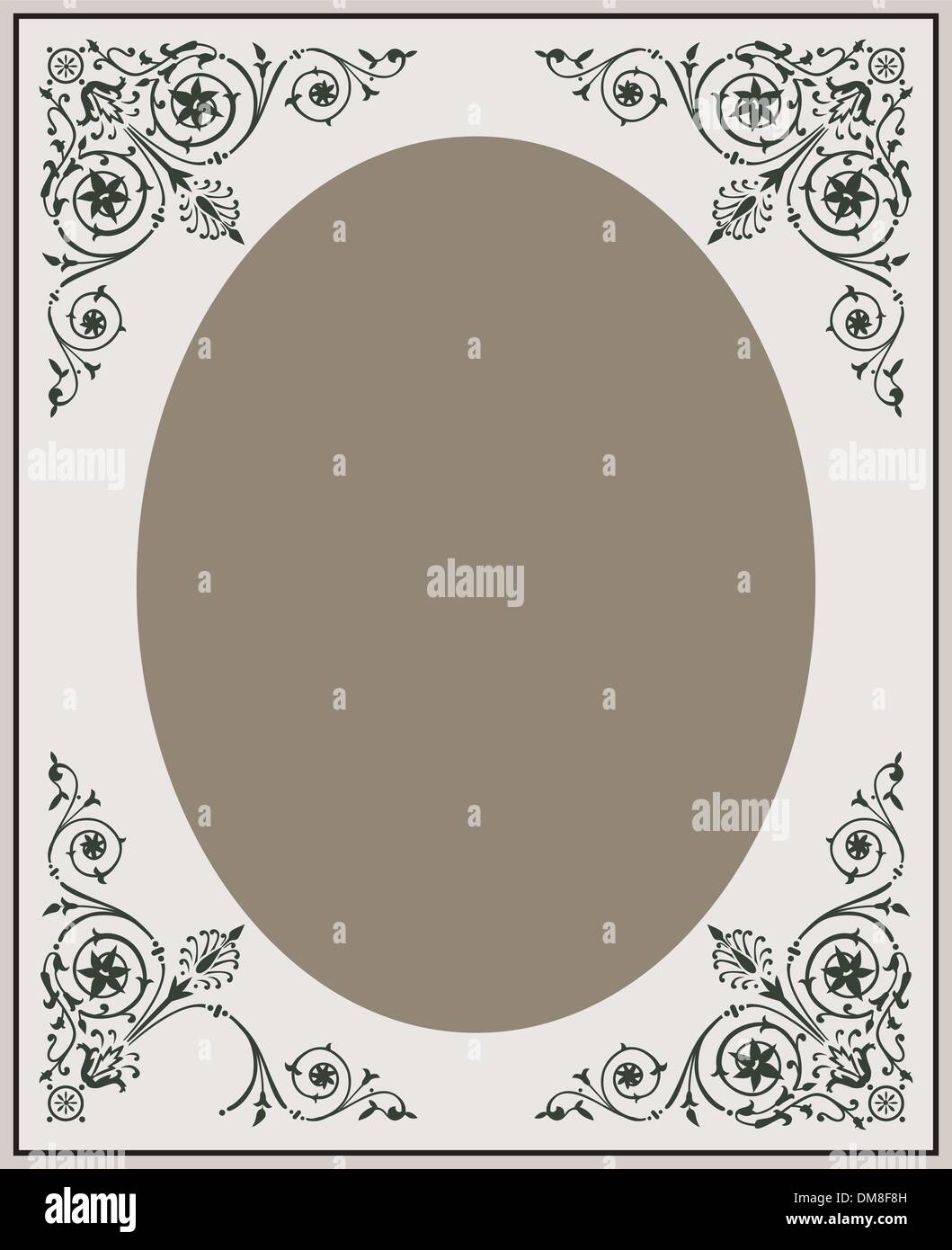 Vintage outline frame Stock Vector Images - Alamy