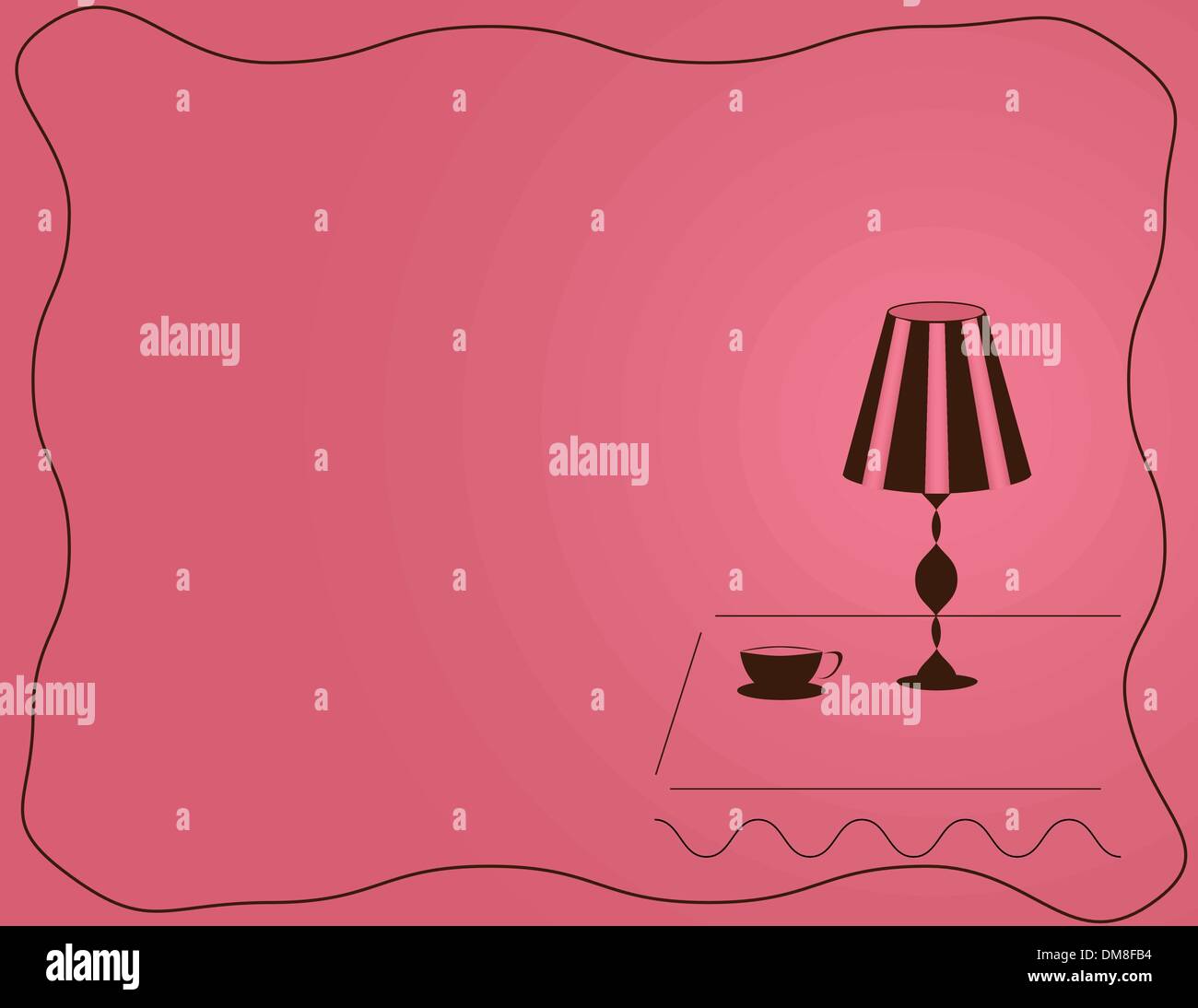 Pink coffee table Stock Vector Images - Alamy