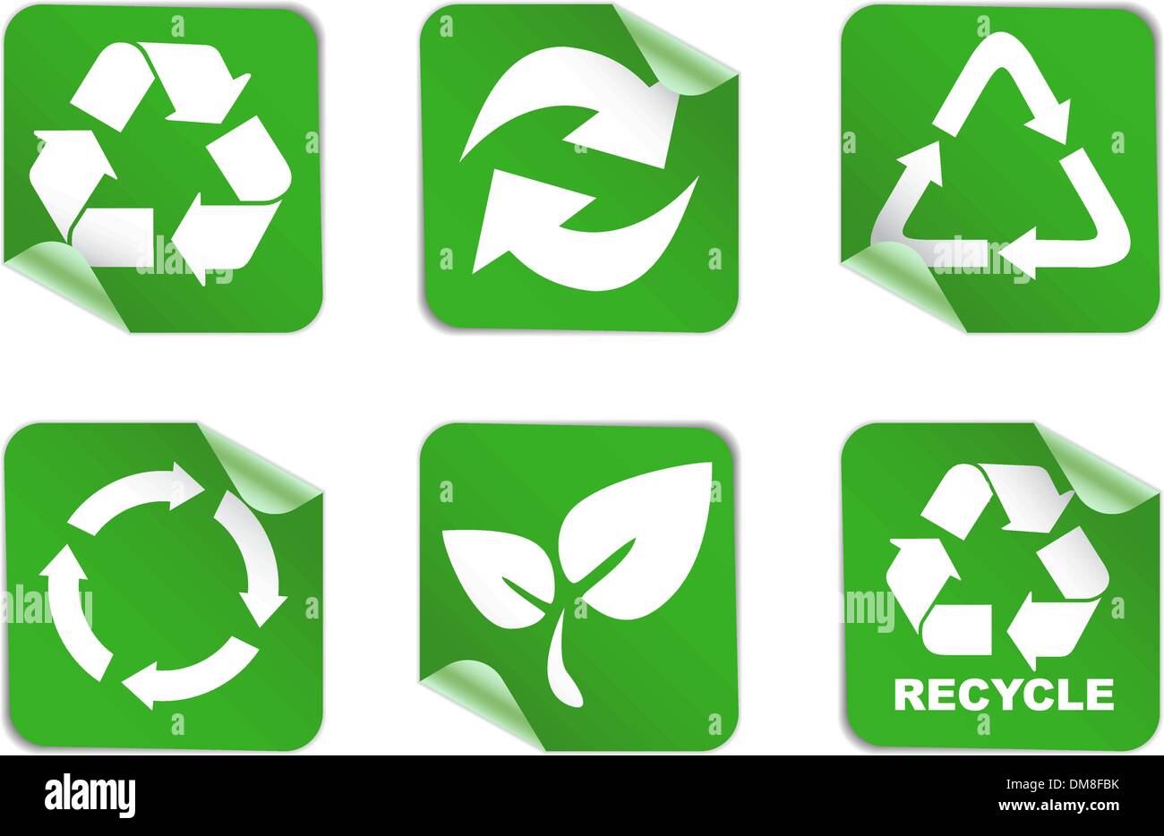 environment and recycle icons Stock Vector Image & Art - Alamy