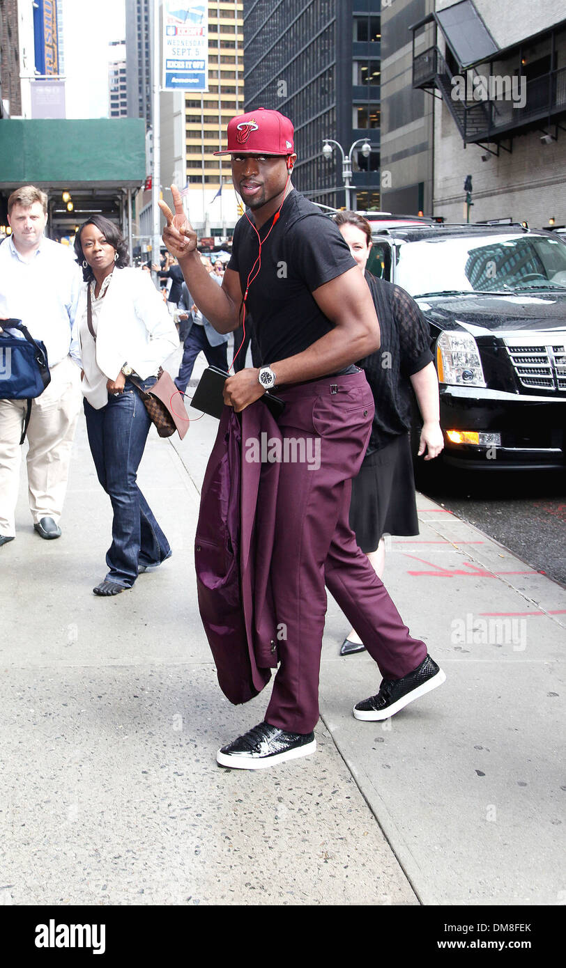 NBA World Champion Dwayne Wade of Miami Heat at Ed Sullivan Theater for ...