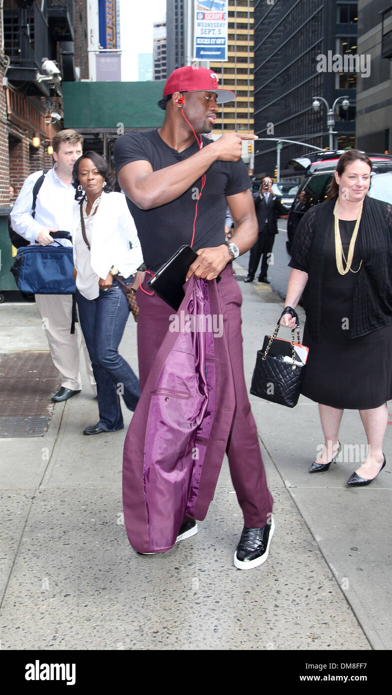 NBA World Champion Dwayne Wade of Miami Heat at Ed Sullivan Theater for ...