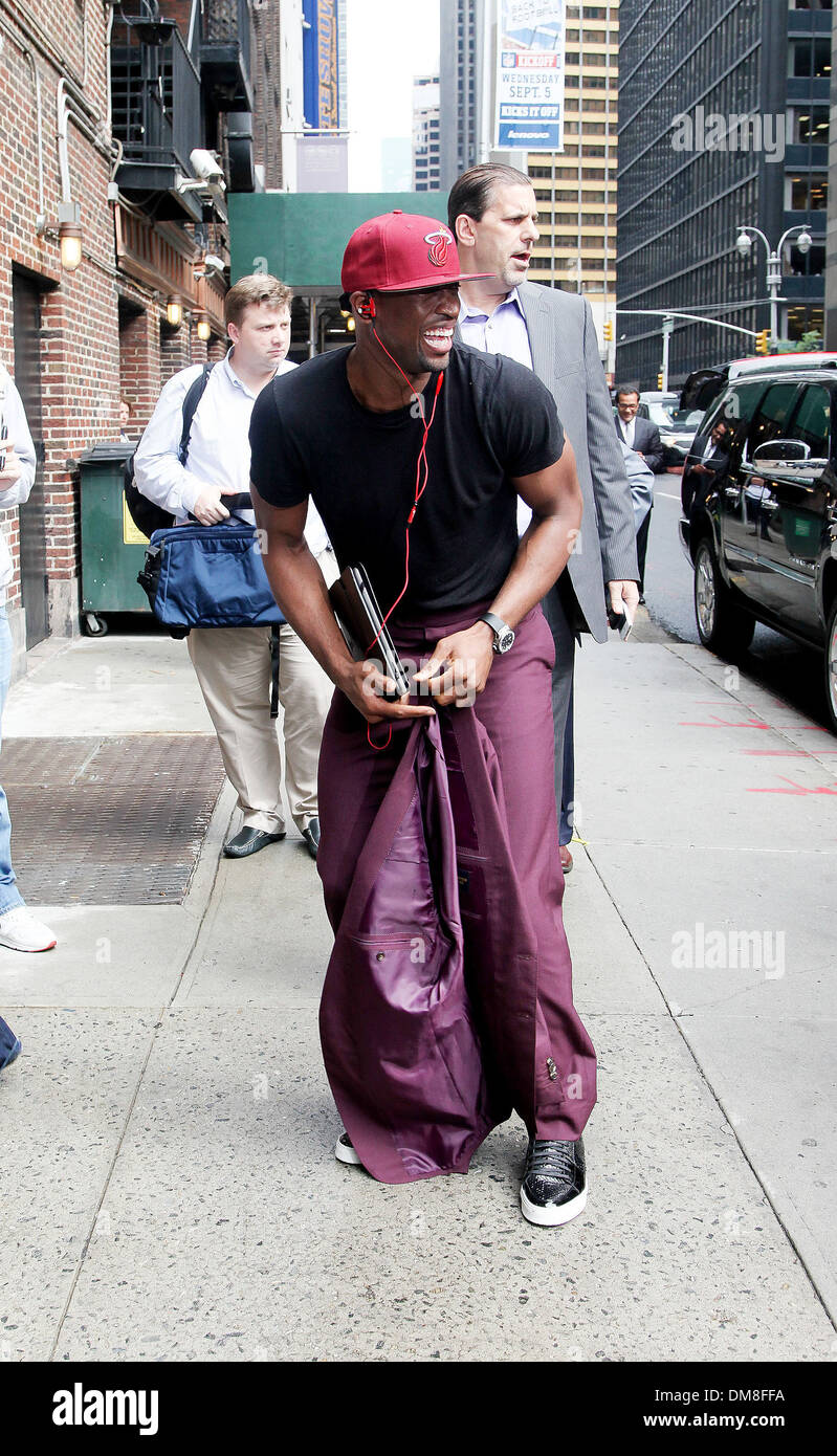 NBA World Champion Dwayne Wade of Miami Heat at Ed Sullivan Theater for ...
