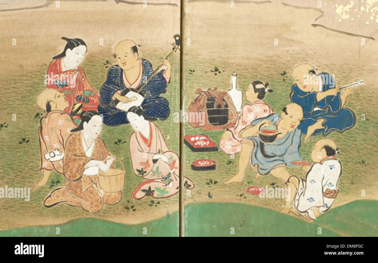 The artwork 'Rice Cultivation through the Four Seasons' represents the ...