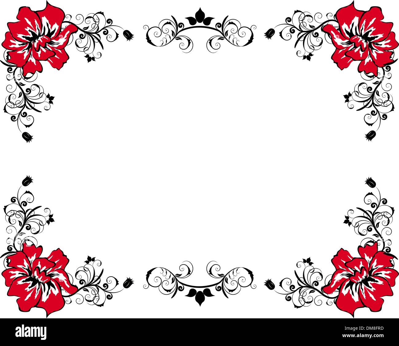 Floral backdrops Cut Out Stock Images & Pictures - Alamy