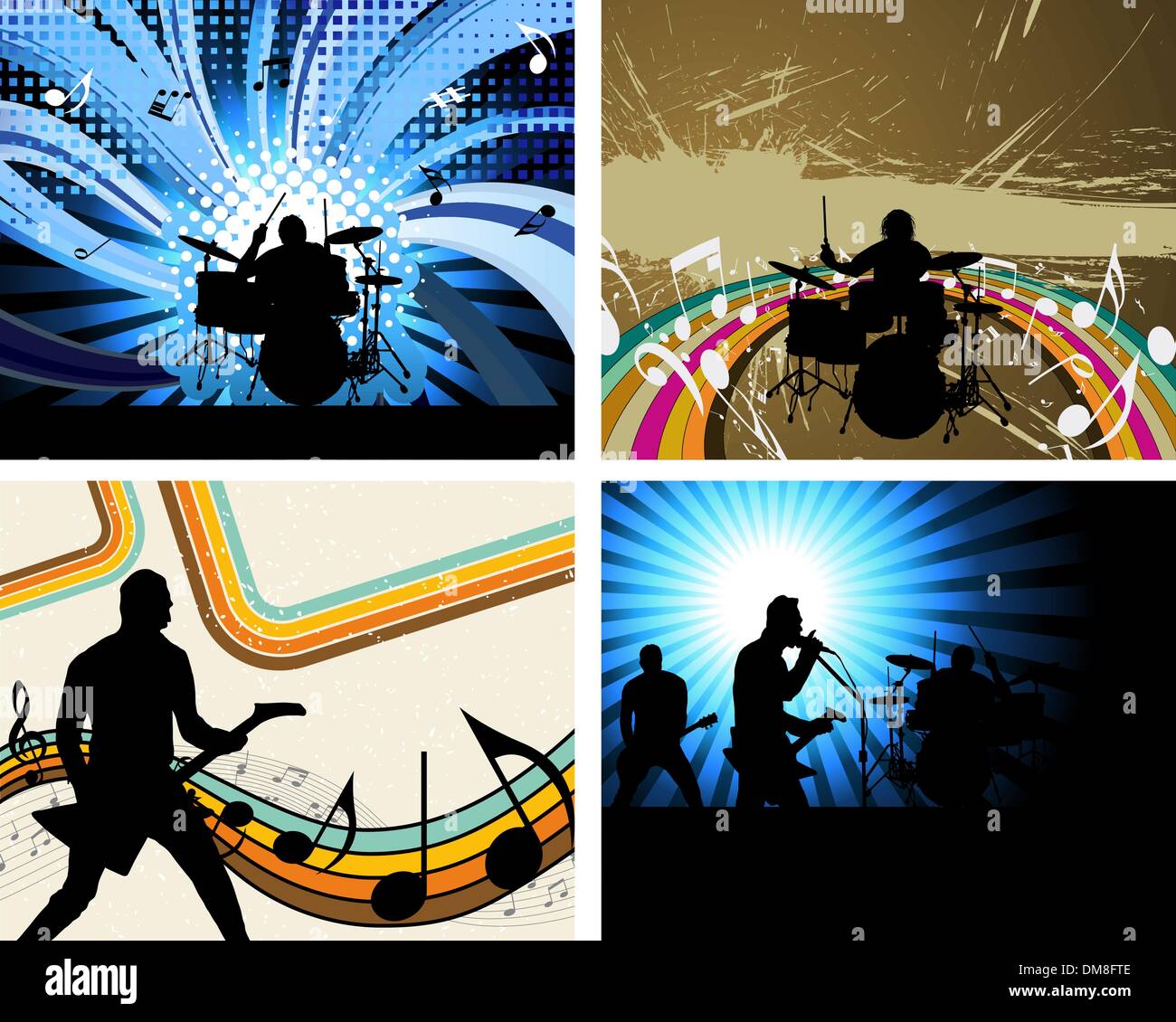 Musical groups Stock Vector Images - Alamy