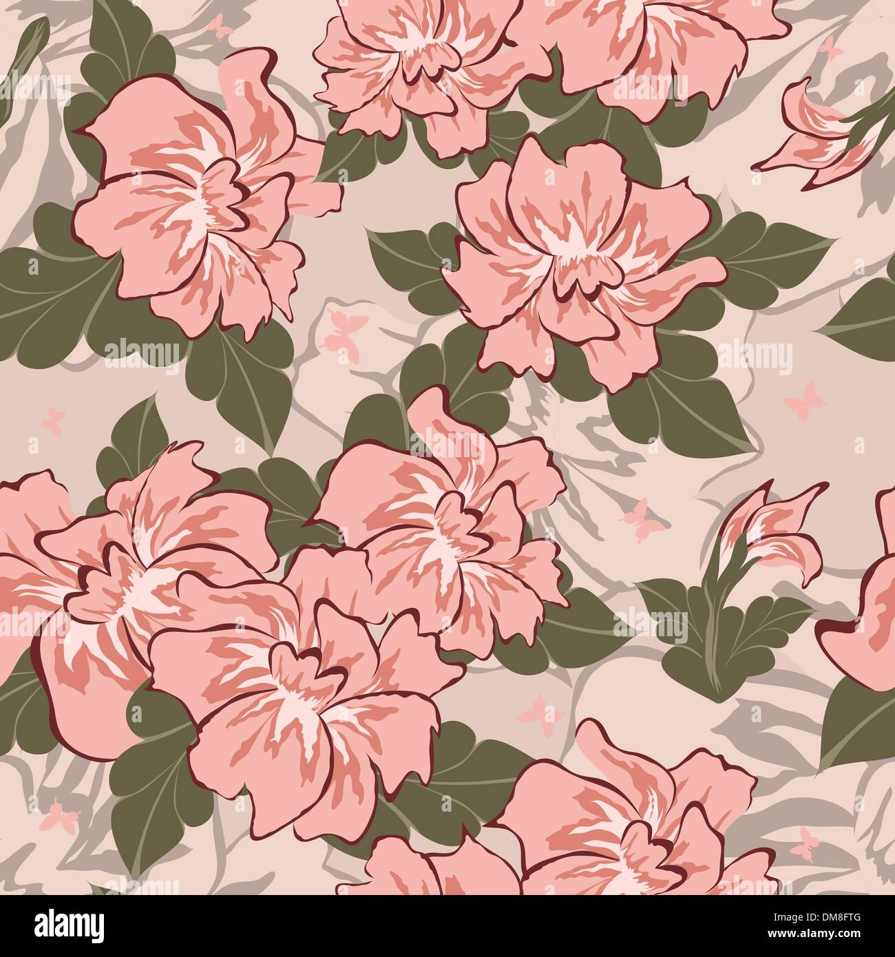 seamless floral pattern Stock Vector Image & Art - Alamy