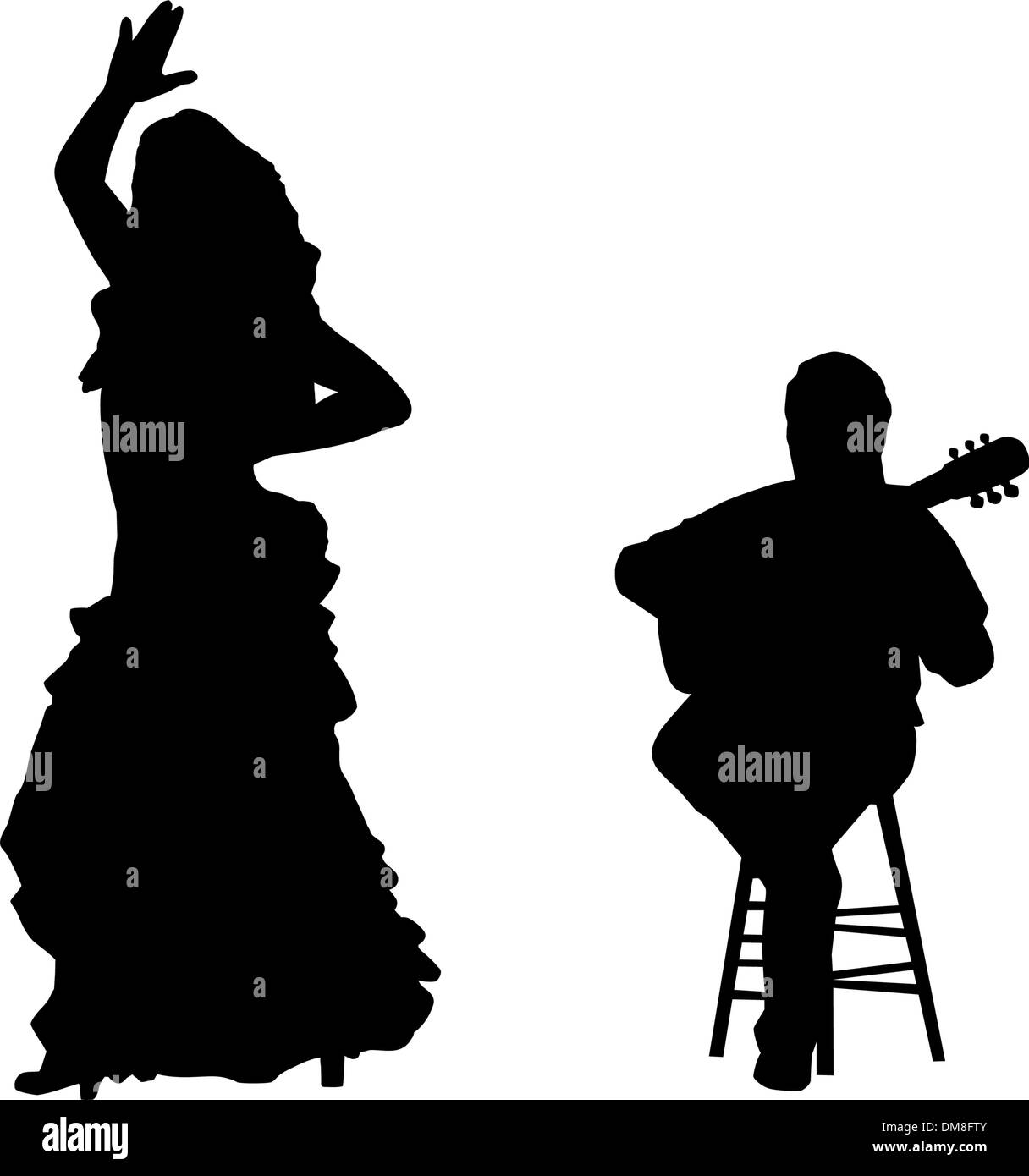 Flamenco Dance Stock Vector Images Alamy