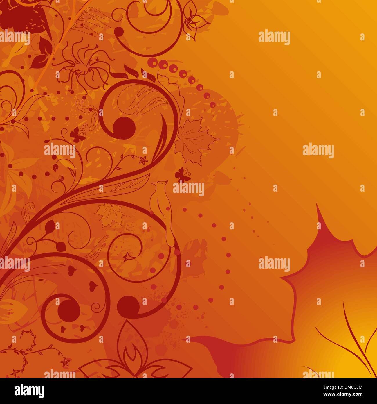 grunge autumn background, element for design Stock Vector Image & Art ...