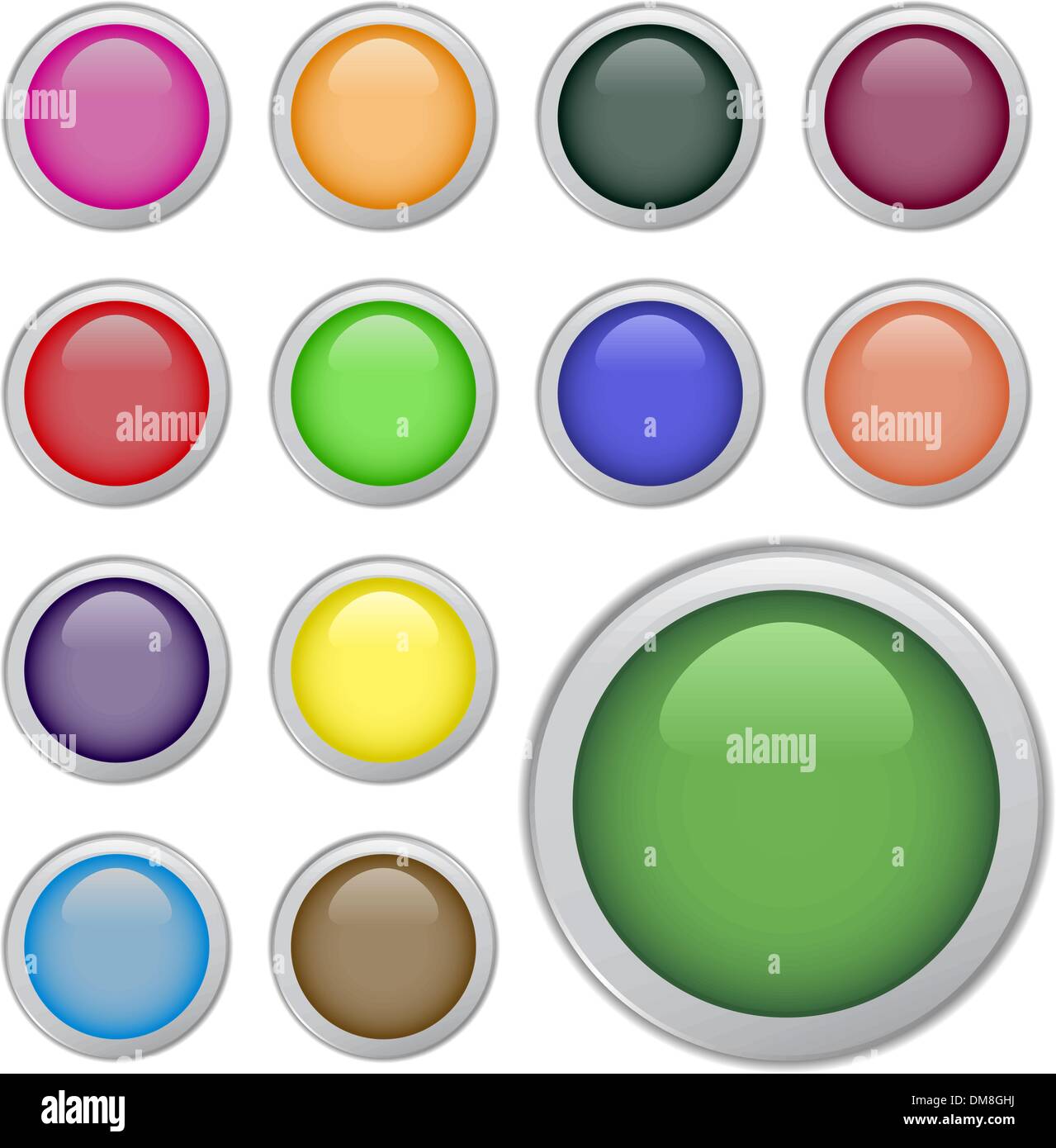 Pushing the buttons Stock Vector Images - Alamy