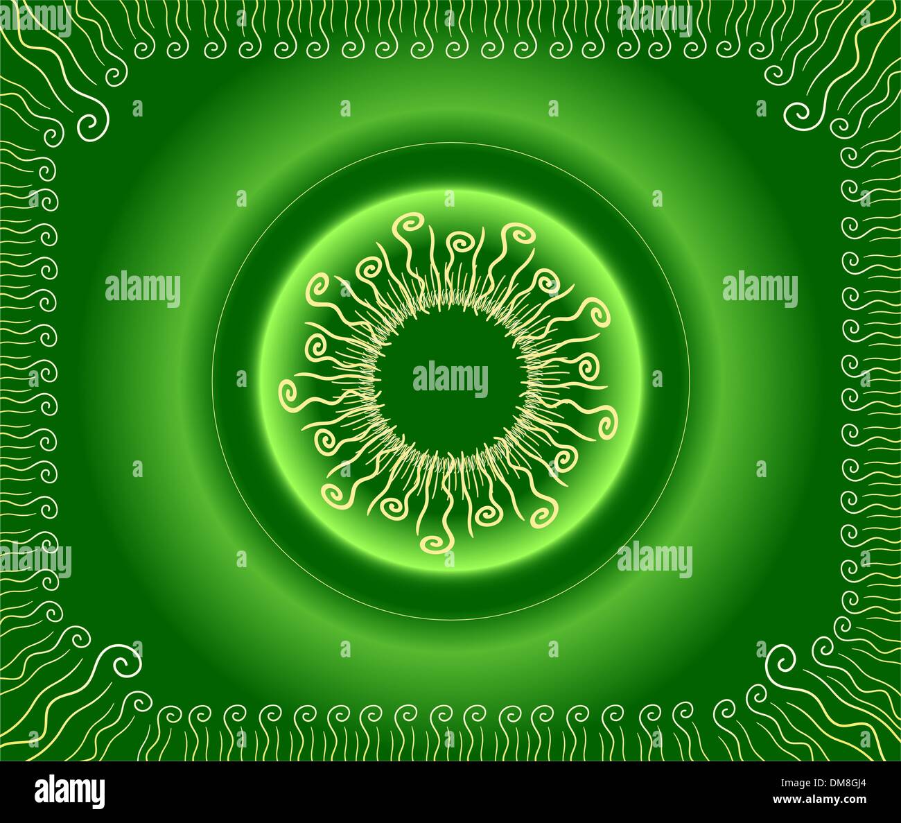Sun symbol green hi-res stock photography and images - Alamy