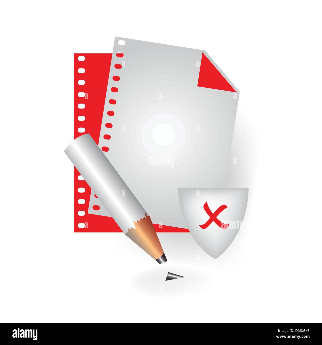 bad file icon Stock Vector Image & Art - Alamy