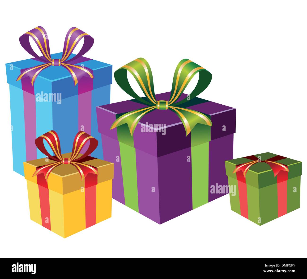 Vector colorful gift boxes Stock Vector Image & Art - Alamy