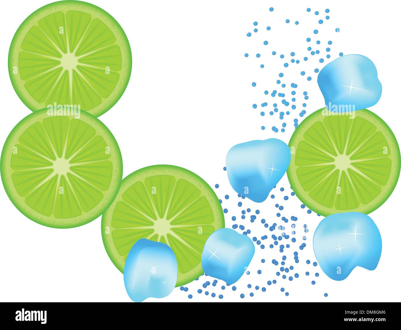 Ice cubes background in Stock Vector Images - Alamy
