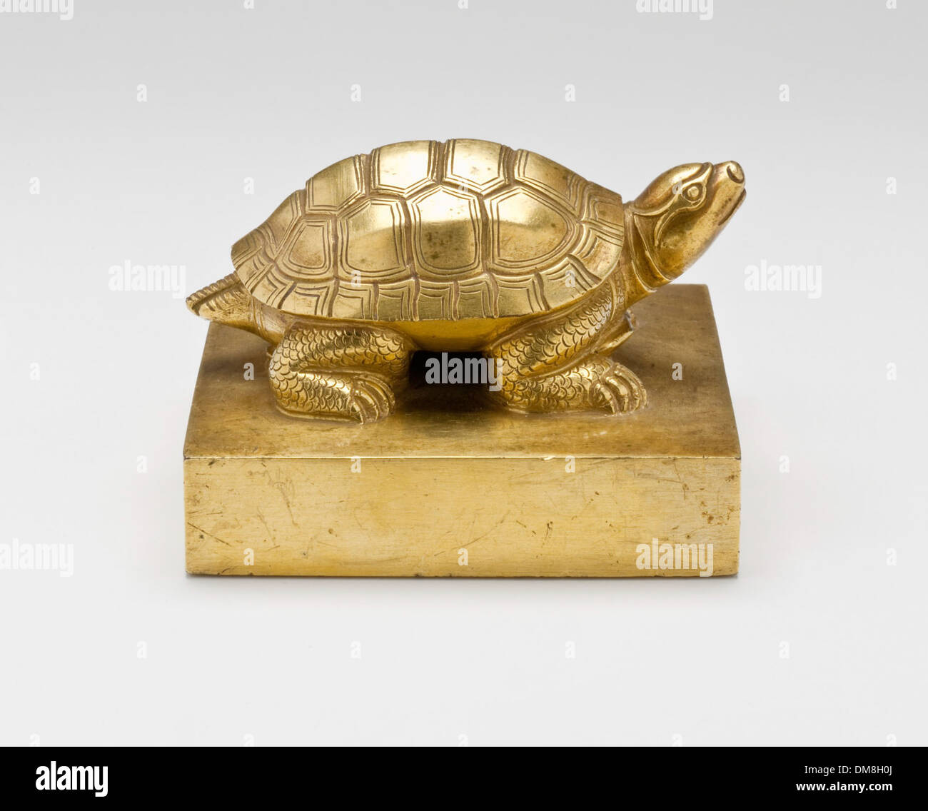 This royal seal, shaped like a turtle, is an exquisite example of ...