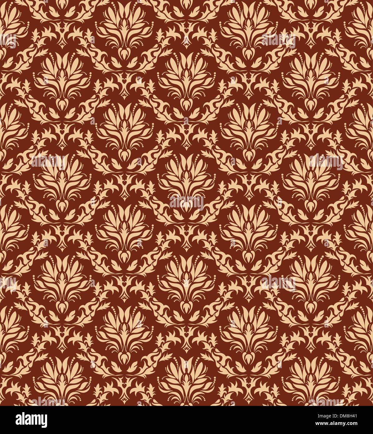 seamless damask pattern Stock Vector Image & Art - Alamy