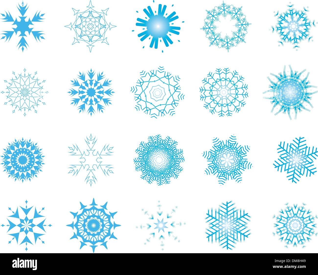Abstract patterns in snow Stock Vector Images - Alamy