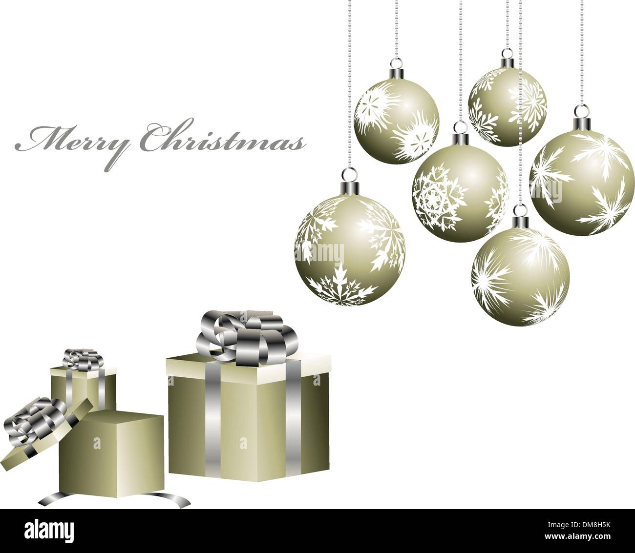 Symbols christmas tree gifts Cut Out Stock Images & Pictures - Alamy