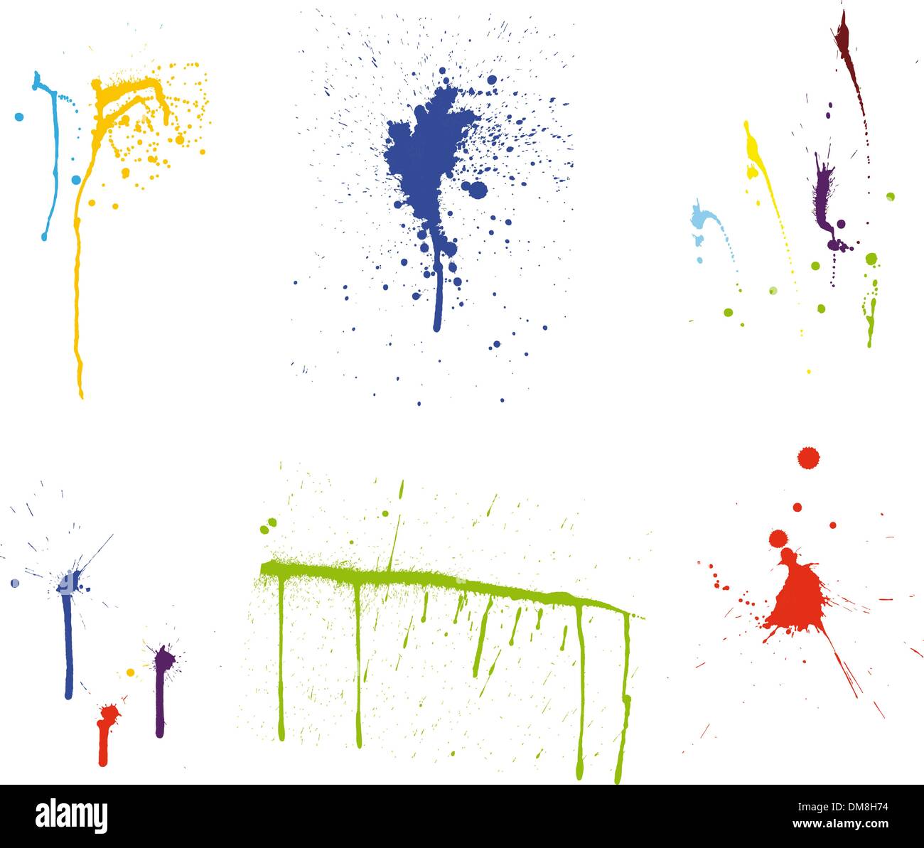 grunge vector pattern set Stock Vector Image & Art - Alamy