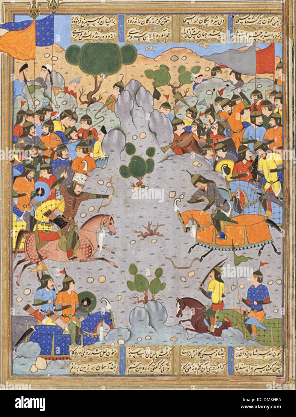 This artwork depicts the moment from Persian mythology when Rustam ...
