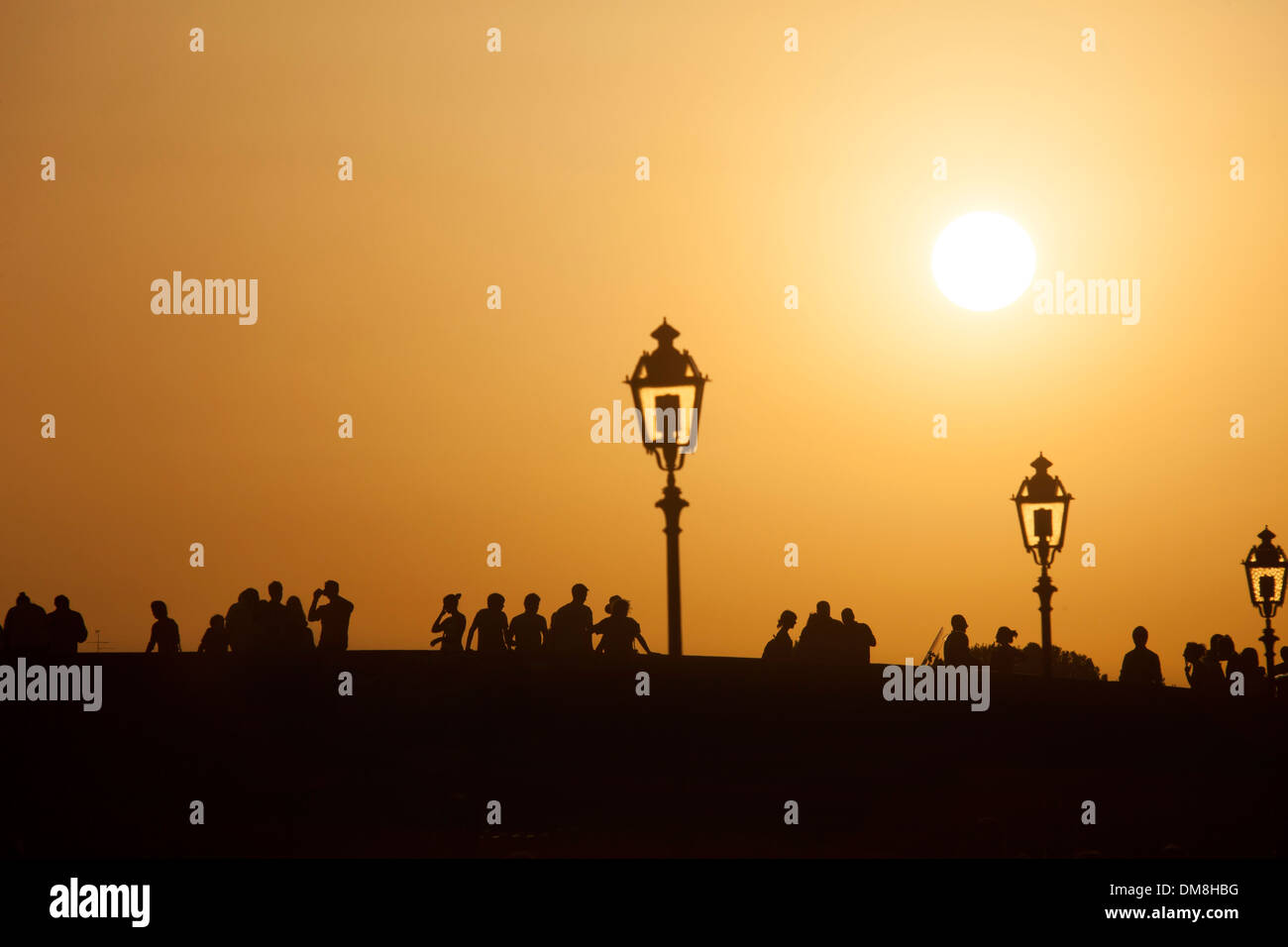Italy, Tuscany,Florence, people at sunset Stock Photo - Alamy