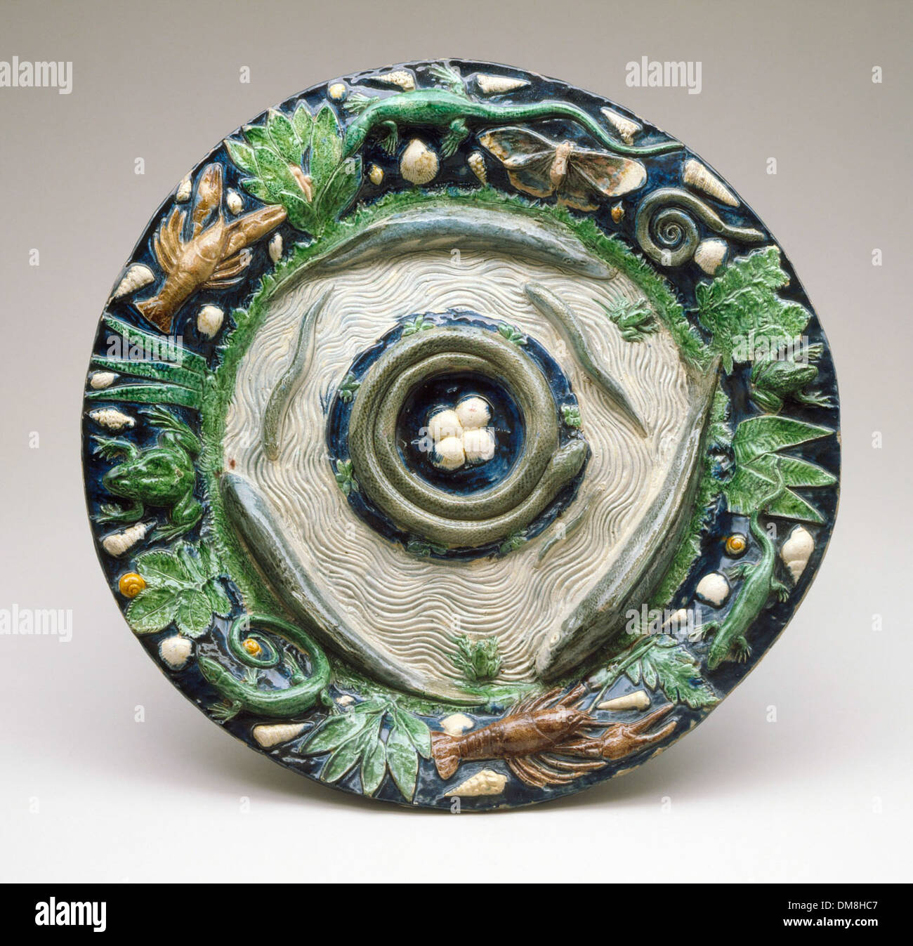 The 'Rustic Dish with Fish and Reptiles' is a detailed example of ...