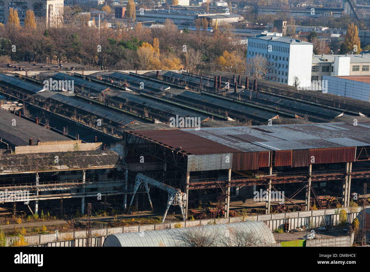 Old factory aerial view hi-res stock photography and images - Alamy