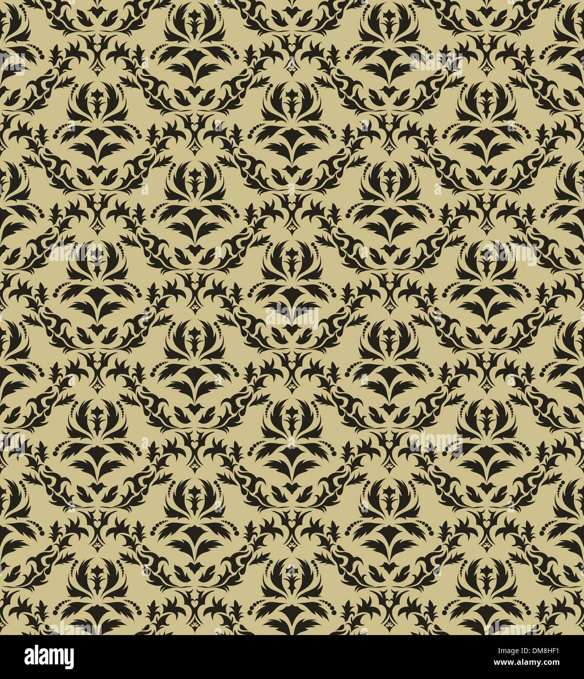seamless damask pattern Stock Vector Image & Art - Alamy