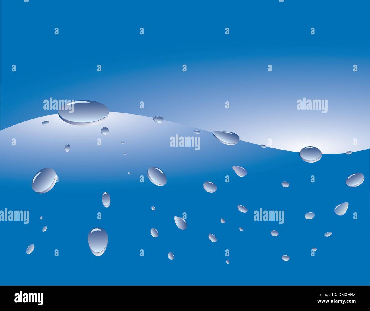 Drops on the surface Stock Vector Images - Alamy