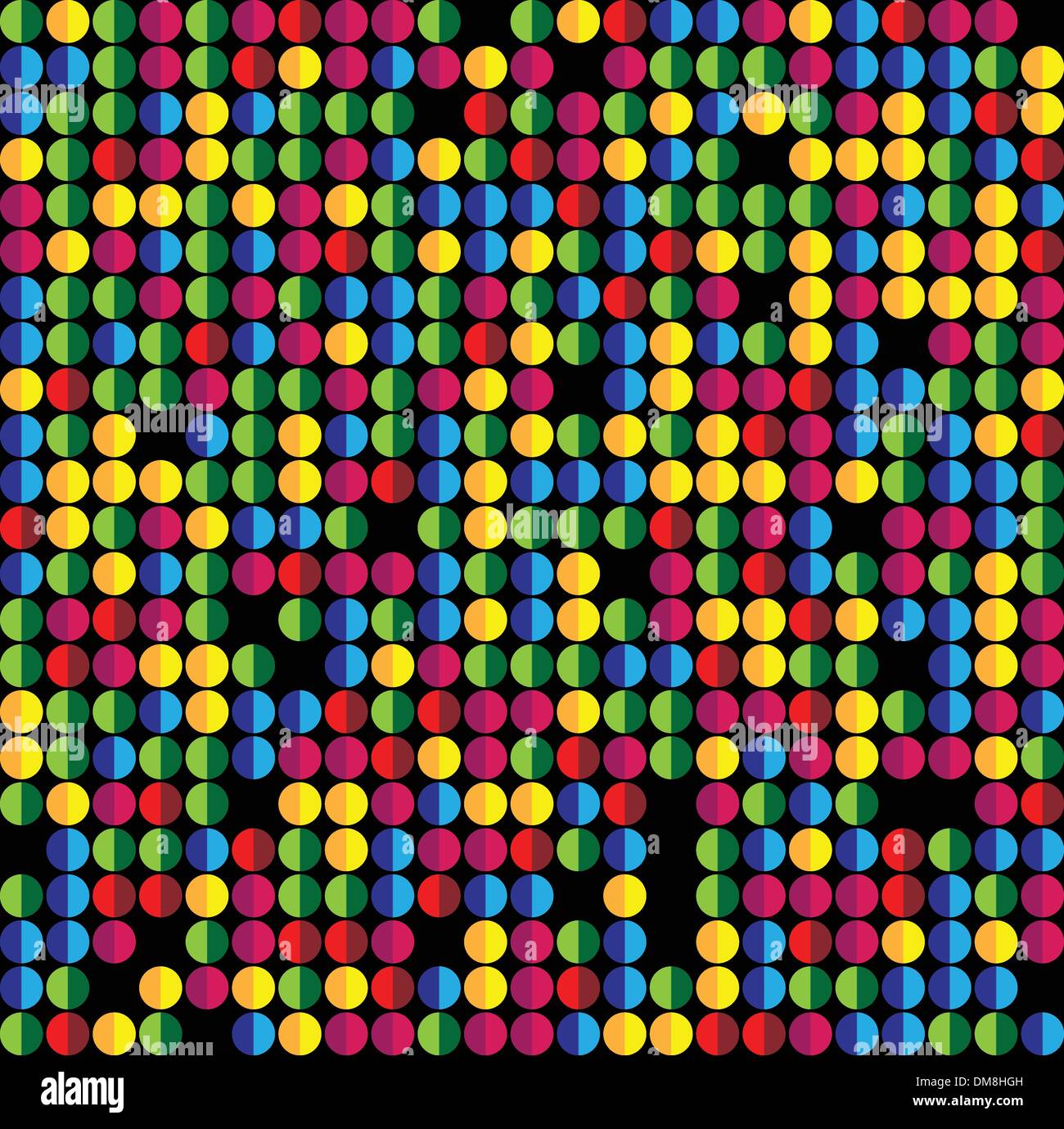 Seamless Abstract Colorful Dots Background Stock Vector Image & Art - Alamy