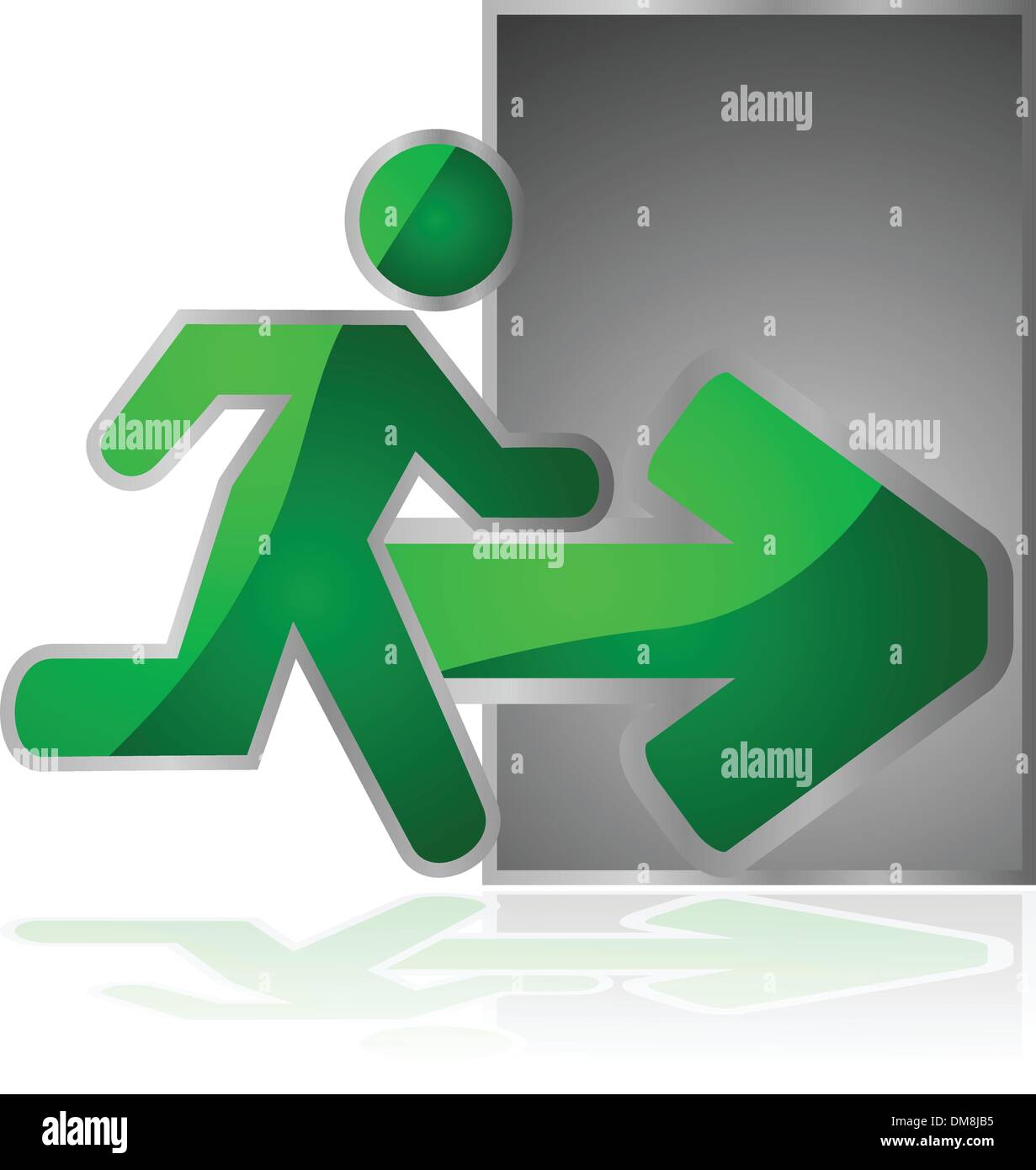Running man exit door Stock Vector Images - Alamy