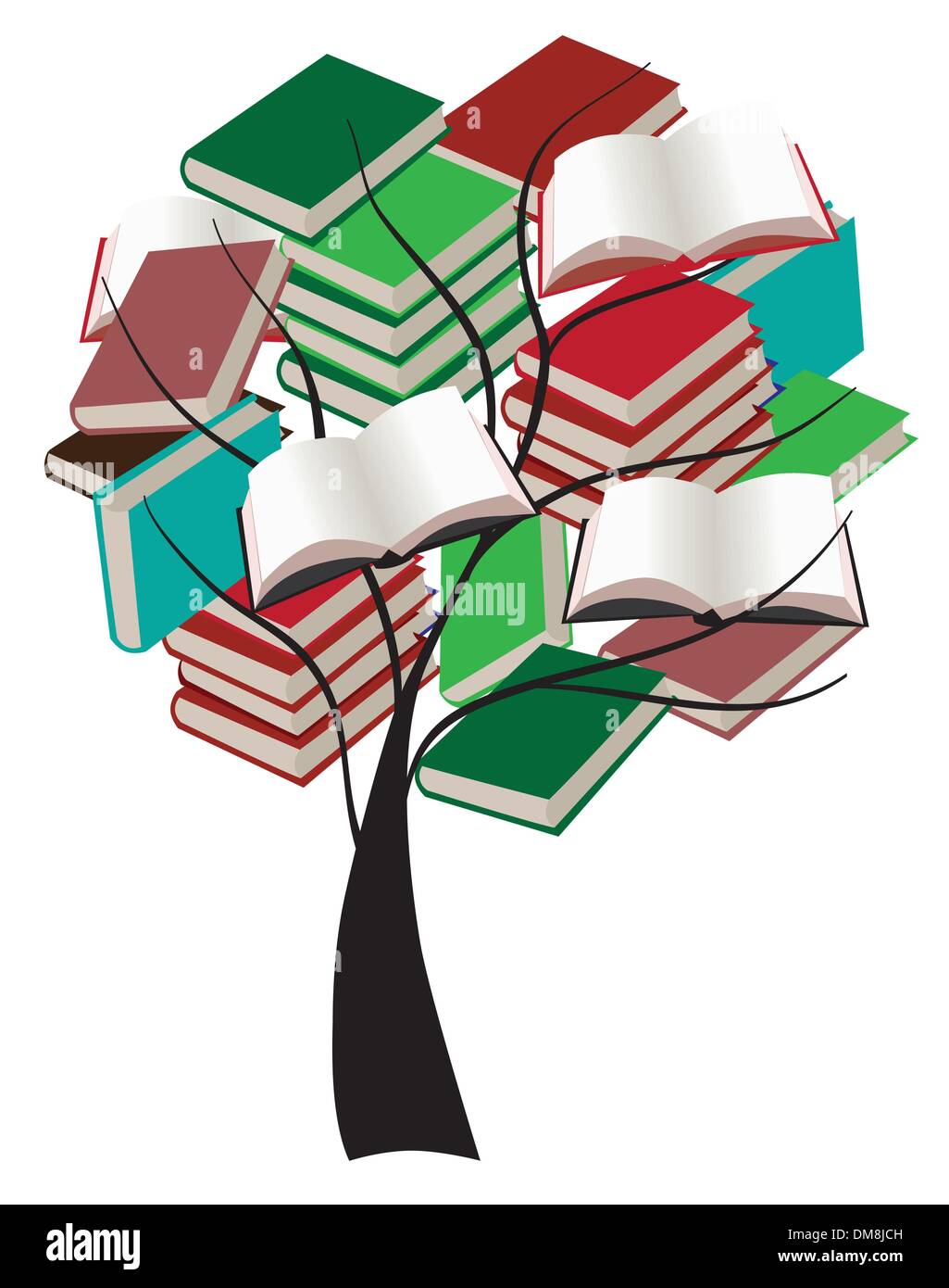 Tree of knowledge illustration Stock Vector Images - Alamy