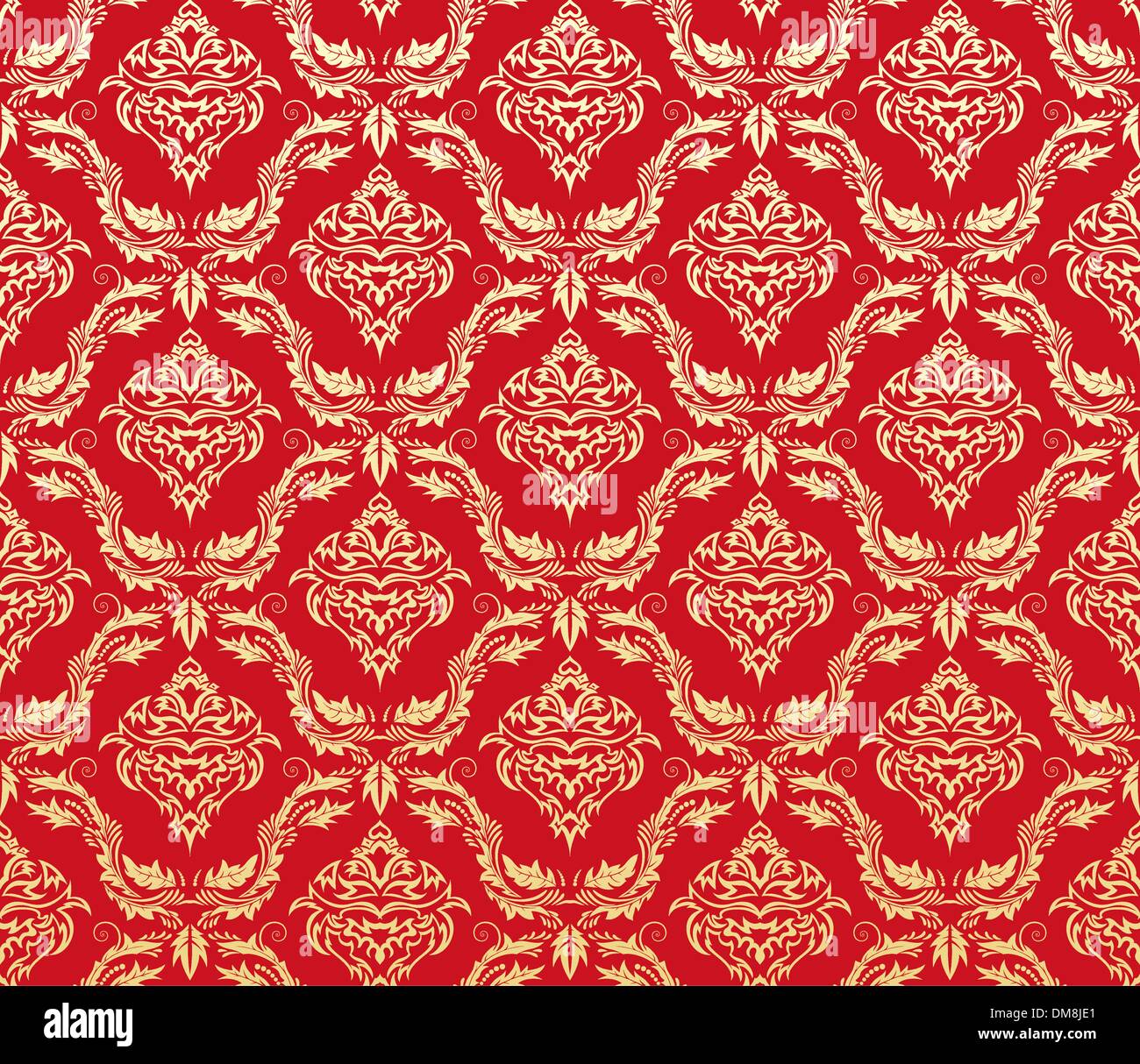 seamless damask pattern Stock Vector Image & Art - Alamy