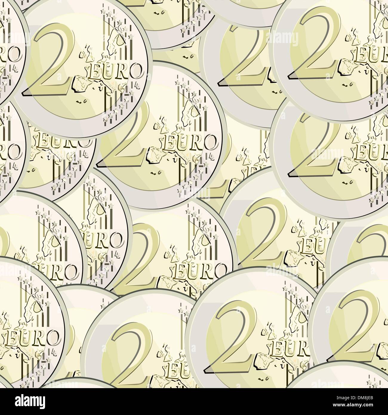 seamless vector currency 2 euro coin Stock Vector Image & Art - Alamy