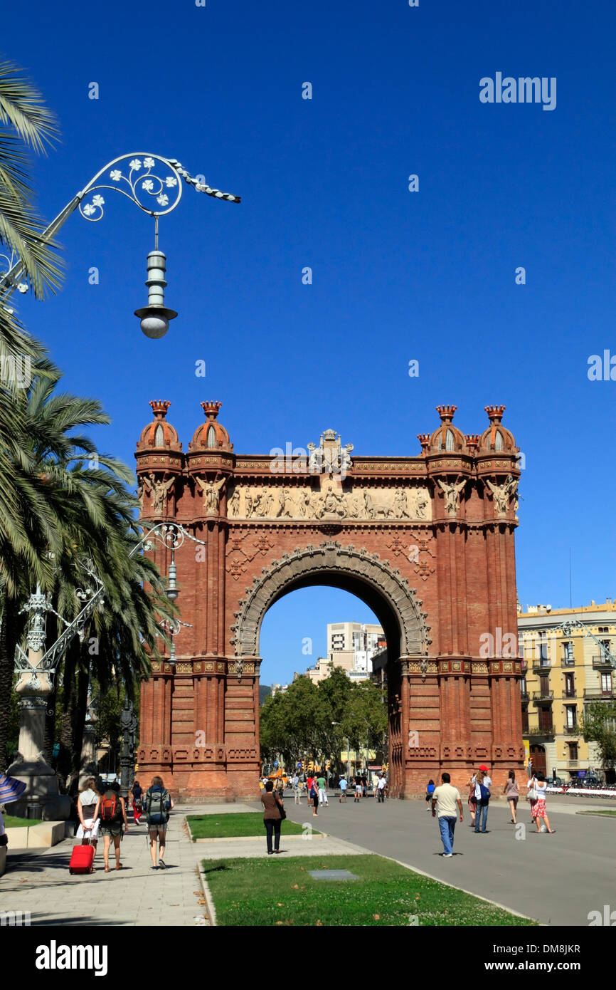 Arc de Triomf, Barcelona, Spain, Europe Stock Photo - Alamy