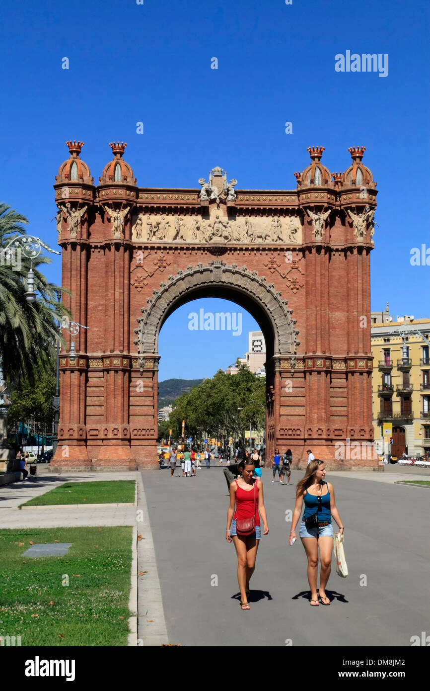 Arc de Triomf, Barcelona, Spain, Europe Stock Photo - Alamy