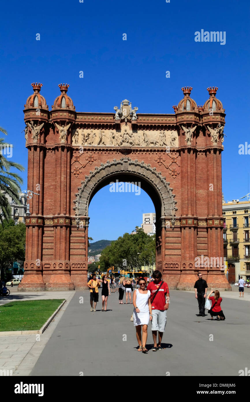 Arc de Triomf, Barcelona, Spain, Europe Stock Photo - Alamy