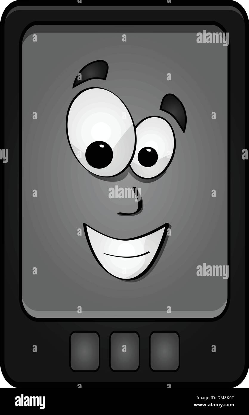 Smartphone showing face Stock Vector Images - Alamy