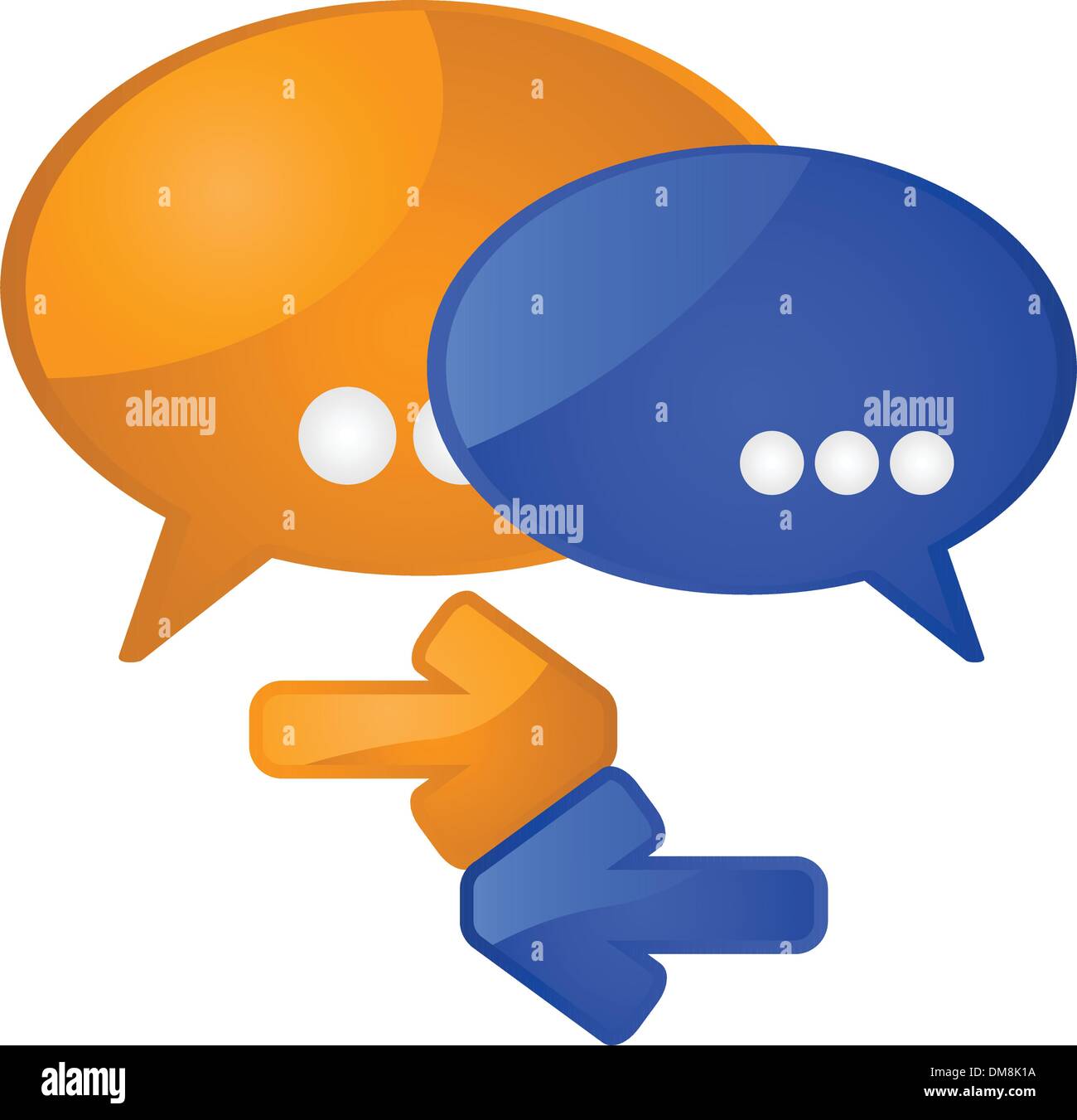 Take talk Stock Vector Images - Alamy