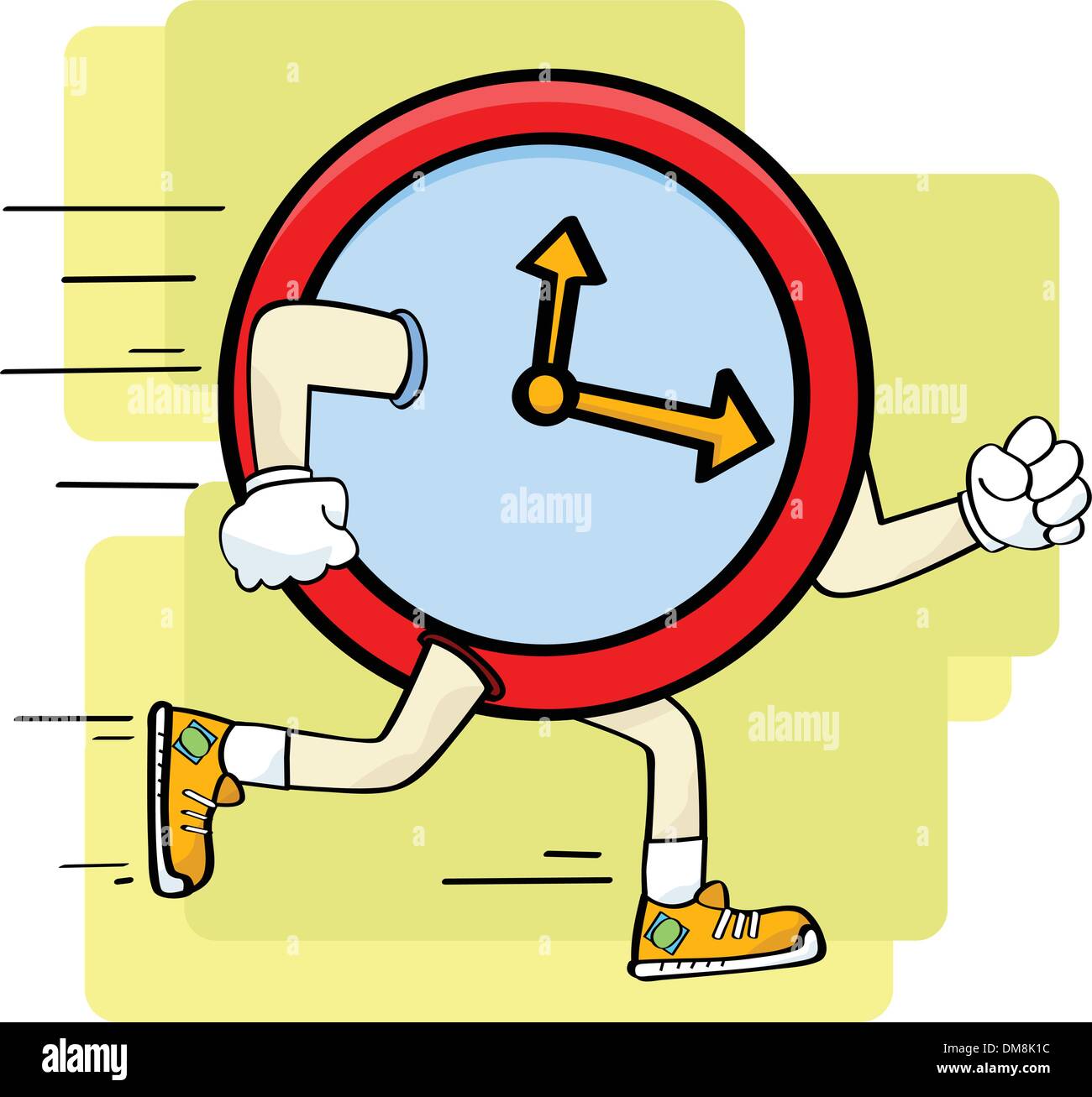 Run clock Stock Vector Images - Alamy