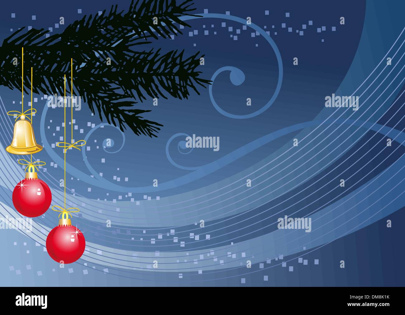 Blue christmas card Stock Vector Image & Art - Alamy