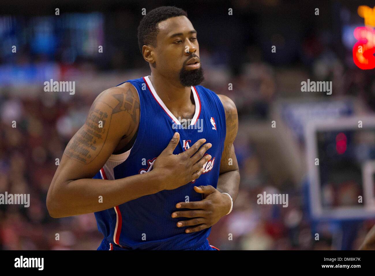 December 9, 2013: Los Angeles Clippers center DeAndre Jordan (6) looks ...