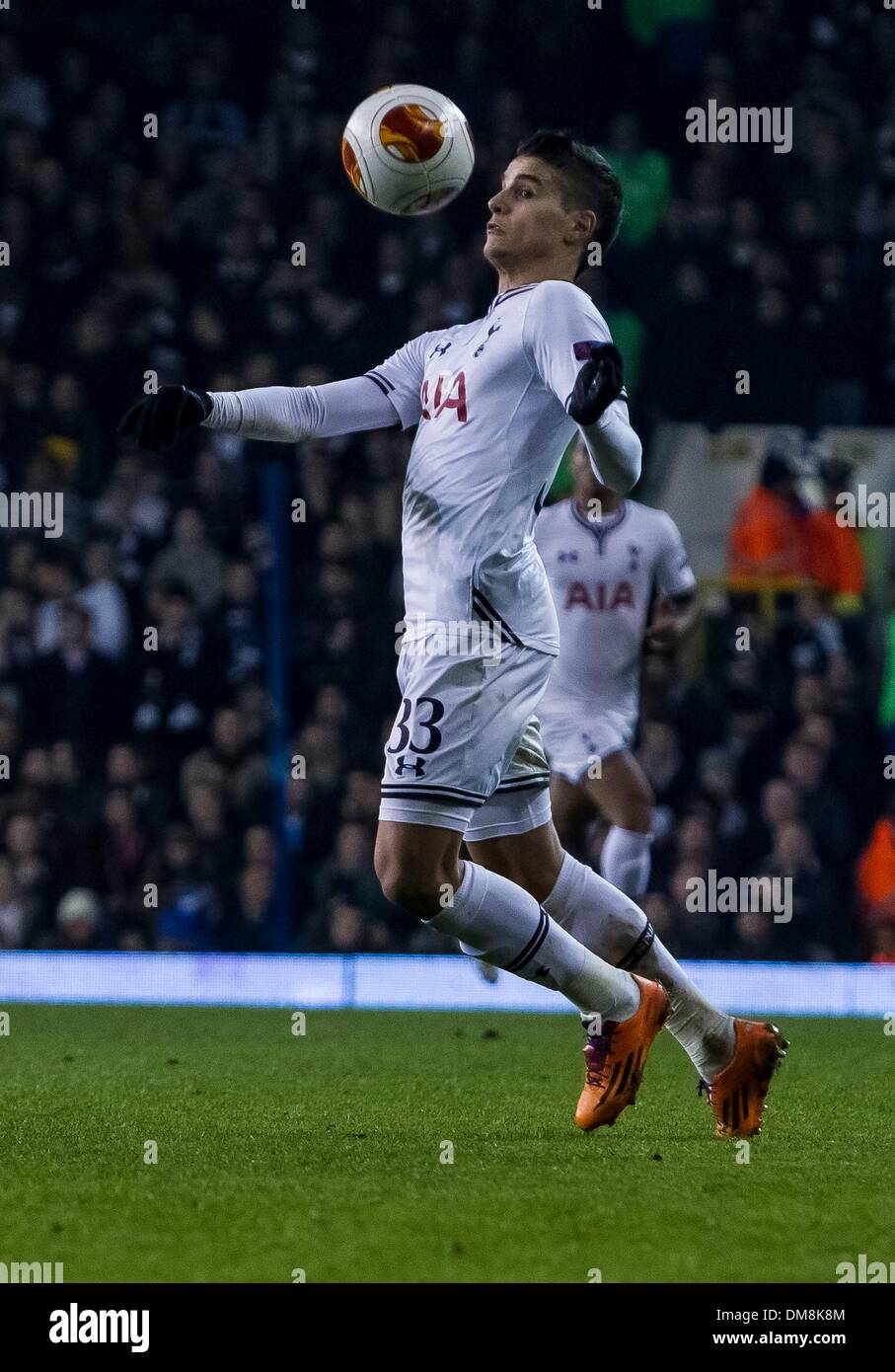London, UK. 12th Dec, 2013. Tottenham Hotspur player (33) during the ...