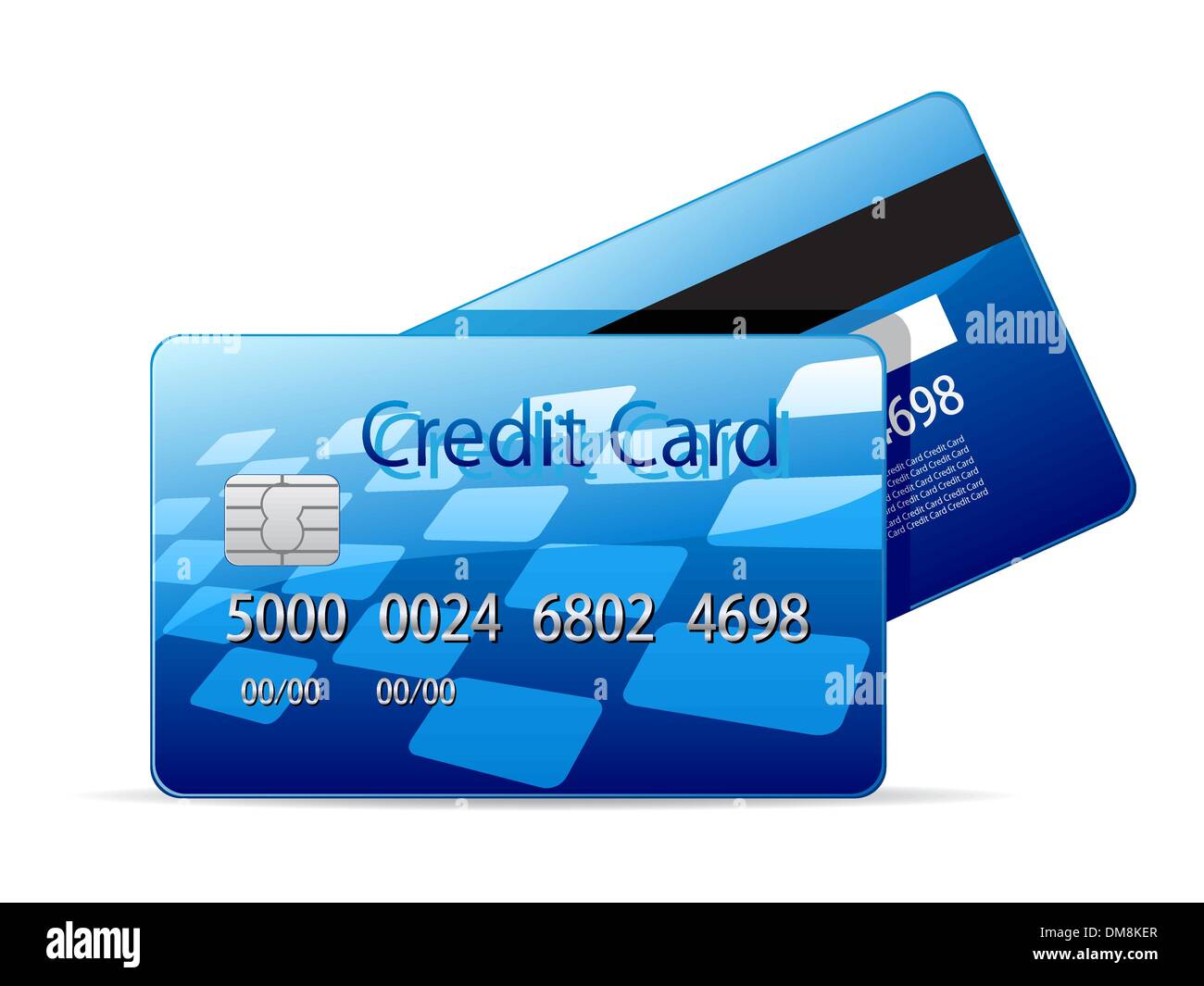 Blue credit card Stock Vector Image & Art - Alamy