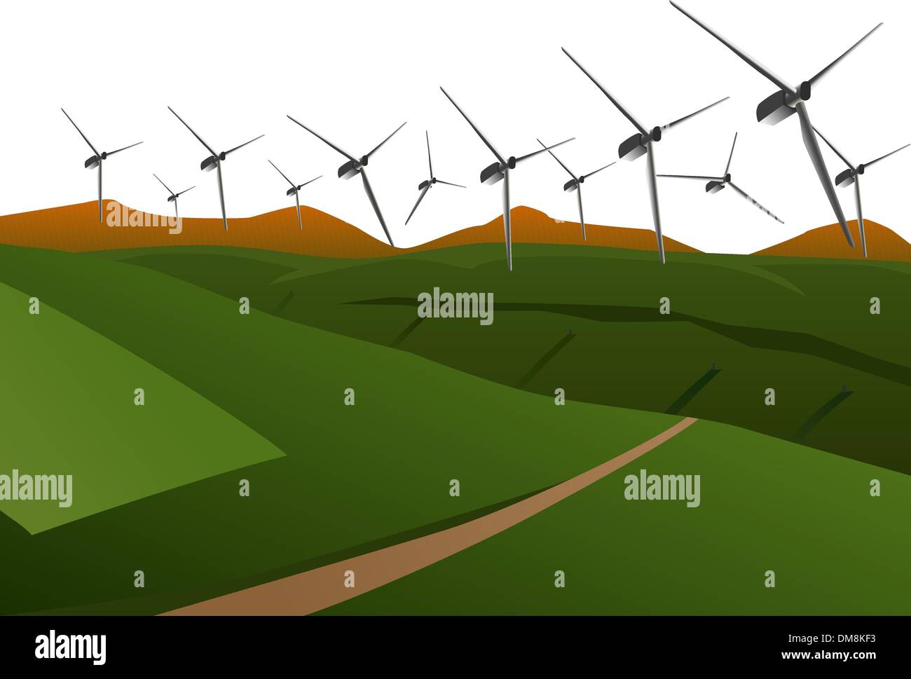 Wind turbine vector vectors hi-res stock photography and images - Alamy